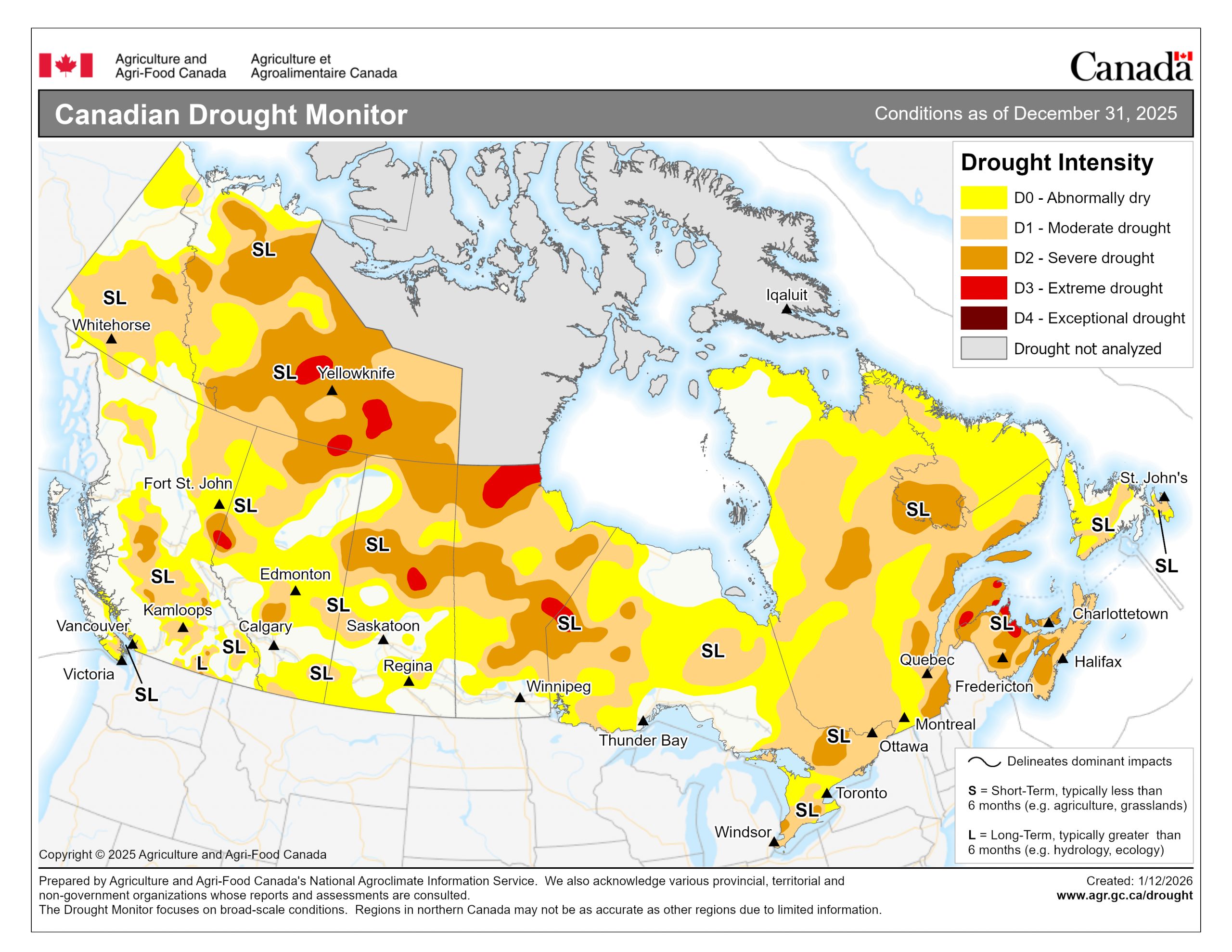 December Snow Eases Prairie Drought